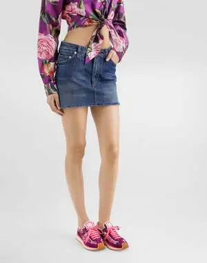 Dolce & Gabbana Denim Miniskirt Denim And Jeans Multi-colored