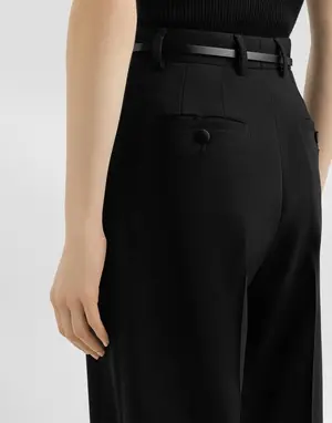 Dolce & Gabbana Bi-stretch Wool Trousers Pants And Shorts