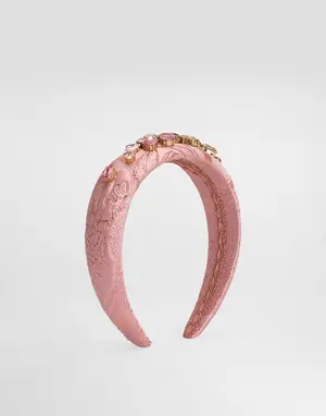 Dolce & Gabbana Lamé Brocade Headband Accessories Multi-colored