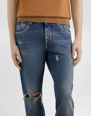 Dolce & Gabbana Slim-fit Stretch Cotton Jeans