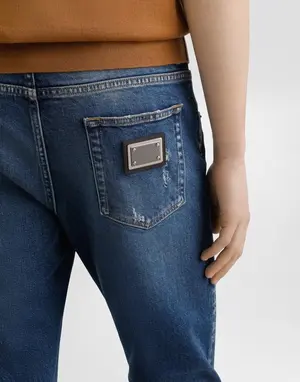 Dolce & Gabbana Slim-fit Stretch Cotton Jeans