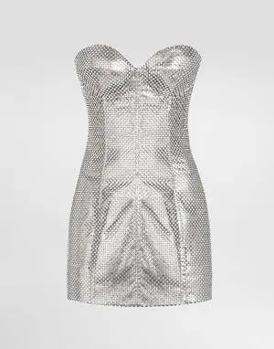 Dolce & Gabbana Strapless Mesh Dress
