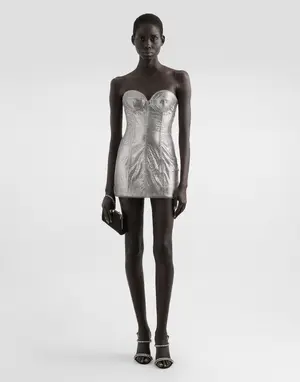 Dolce & Gabbana Strapless Mesh Dress