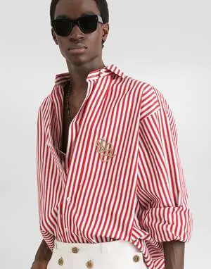 Dolce & Gabbana Striped Poplin Shirt Shirts