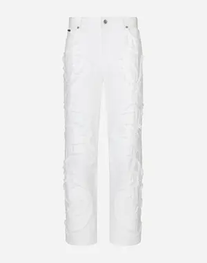 Dolce & Gabbana Boyfriend Jeans With Embroidery Denim And Jeans Multi-colored - Multicolor
