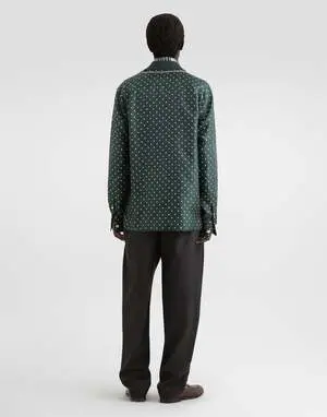 Dolce & Gabbana Knit Cashmere Polo Shirt Sweaters And Cardigans - Green