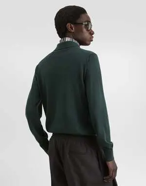 Dolce & Gabbana Knit Cashmere Polo Shirt Sweaters And Cardigans - Green