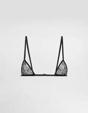Dolce & Gabbana Micro Lace Bra Underwear - Black