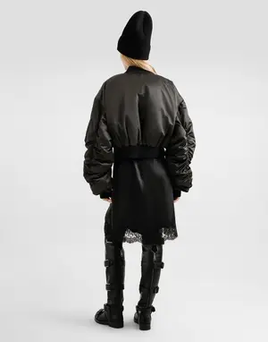 Dolce & Gabbana Oversized Nylon Canvas Jacket Coats And Jackets