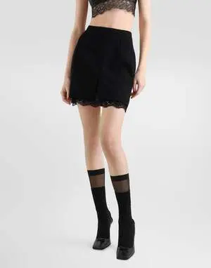 Dolce & Gabbana Double Crêpe Wool Skirt Skirts