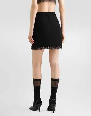 Dolce & Gabbana Double Crêpe Wool Skirt Skirts
