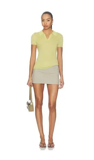 EAVES Emaw Knit Polo In . Also
