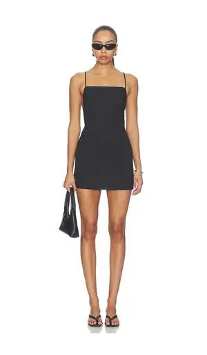 EAVES Dani Classic Suiting Mini Dress - Black