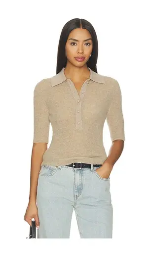 Citizens Of Humanity Amelie Polo Sweater In . Also - Tan