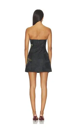 Alice + Olivia Embellished Strapless Mini Dress
