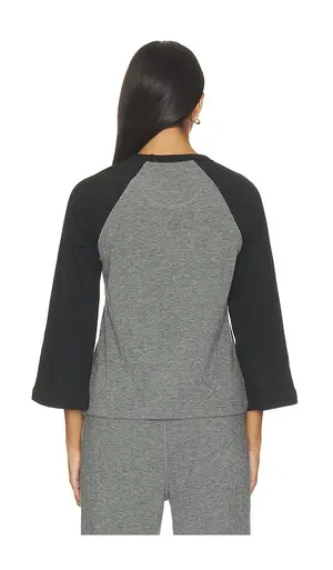 BOBI Color Block 3/4 Sleeve Raglan In . Also