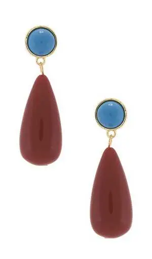 CASA CLARA Pismo Drop Earrings - Red