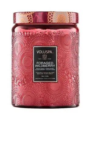 Voluspa Foraged Wildberry Large Jar - Red