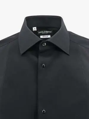 Dolce & Gabbana Gold Cotton Shirt
