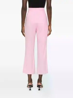 SIMONA CORSELLINI Button-embellished Slit-hem Trousers