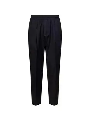 D4.0 Pleated Tapered Trousers - Blue