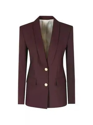 Alberta Ferretti Shawl-lapel Single-breasted Blazer - Red