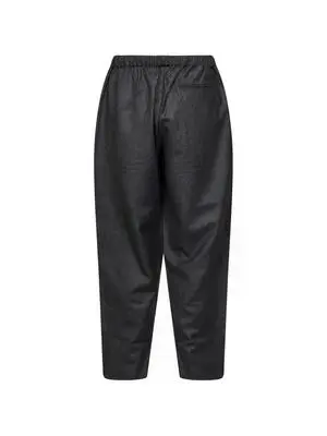 ROSE BURRITO Drawstring-waist Melange-effect Trousers