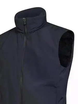 Herno Padded Stand-collar Gilet - Blue