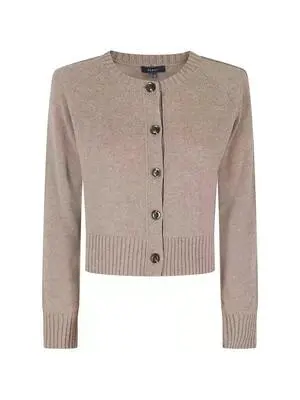 Soeur Virginia Round-neck Cardigan - Neutrals