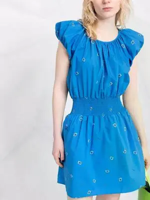 Kenzo Logo-embroidered Bandana-print Mini Dress