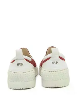 N°21 Embellished Floral-patch Sneakers