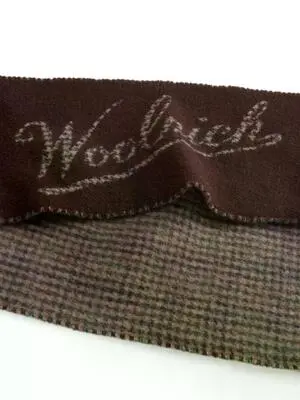 Woolrich Checked Fringed Scarf