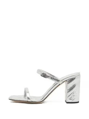 Alexander McQueen Seal Sculptural Sandals - Silver