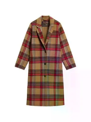 Woolrich Check-pattern Virgin Wool Coat - Neutrals