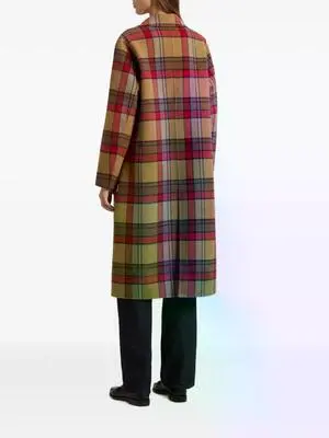 Woolrich Check-pattern Virgin Wool Coat