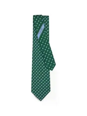 FERRAGAMO Printed Silk Neck Tie