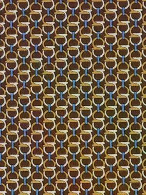 FERRAGAMO Gancini Links Print Silk Tie