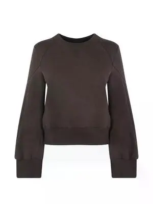 Sacai Raglan Sleeve Balloon Sleeve Sweatshirt - Brown
