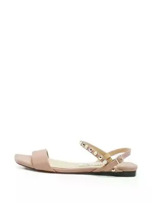 JIMMY CHOO Aadra Ankle-strap Flat Sandals