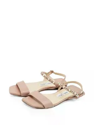 JIMMY CHOO Aadra Ankle-strap Flat Sandals