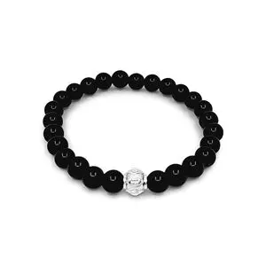 LUTIRO Onyx Beads Bracelet - Black