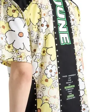 Prada Timecapsule Printed Cotton Shirt With Studs