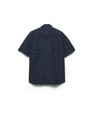 Prada Cotton Blend Shirt - Navy