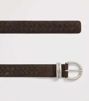 Officine Creative Suede Woven Belt