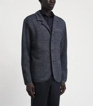 Paul & Shark Virgin Wool-linen Knitted Overshirt