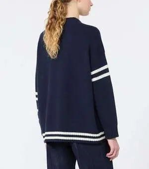 Max Mara Virgin Wool Stripe Cardigan