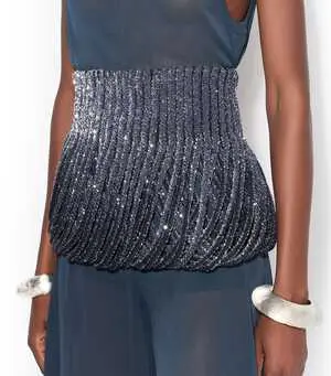 Alaïa Sequin Knit Belt