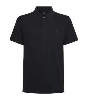 Moose Knuckles Logo Polo Shirt - Black