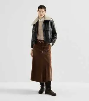 Brunello Cucinelli Cashmere Sequin Check Knit T-shirt
