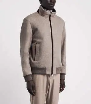 Paul & Shark Cashmere Padded Bomber Jacket